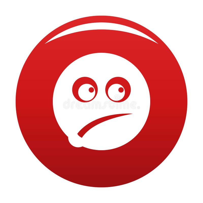 Smile icon vector red stock vector. Illustration of cartoon - 141680044