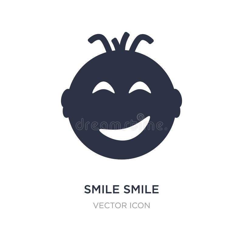 Smile Smile Icon on White Background. Simple Element Illustration from ...