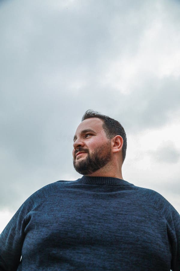 Smile and Joy of a Man in His Little Town Stock Image - Image of ...