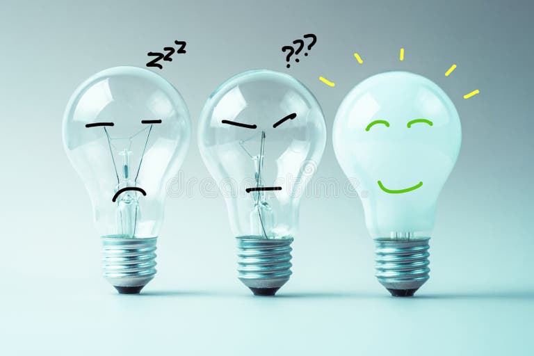 Smile light bulb stock image. Image of bright, emotion - 61873143