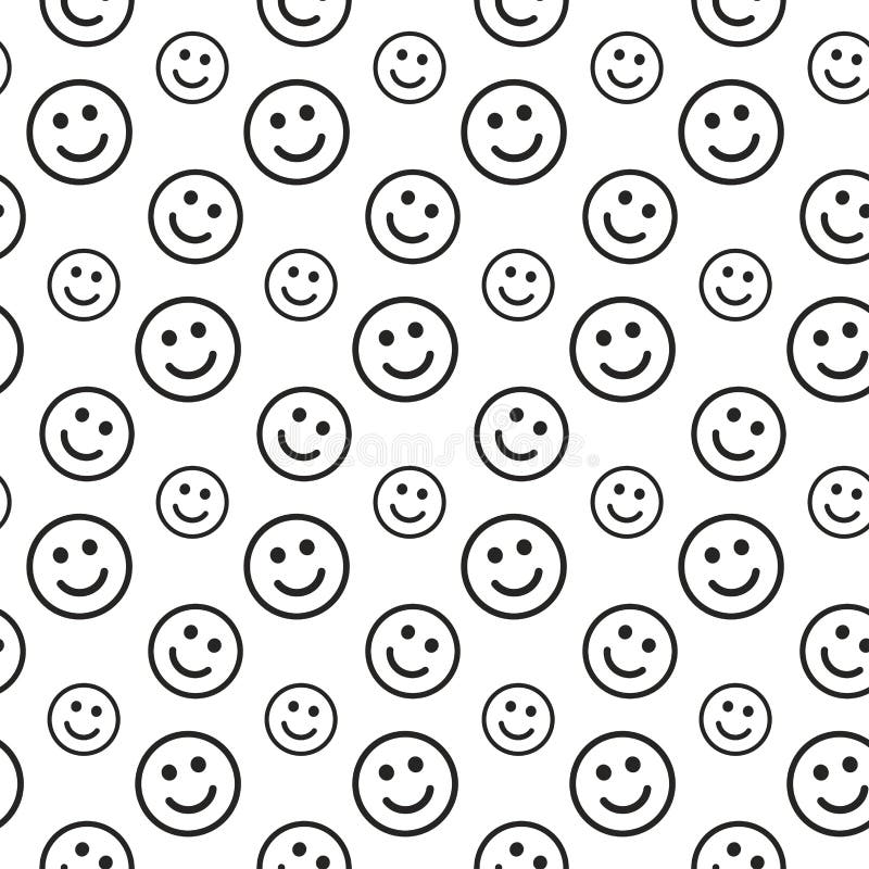 Smile Lines Seamless Pattern. Stock Vector - Illustration of print ...