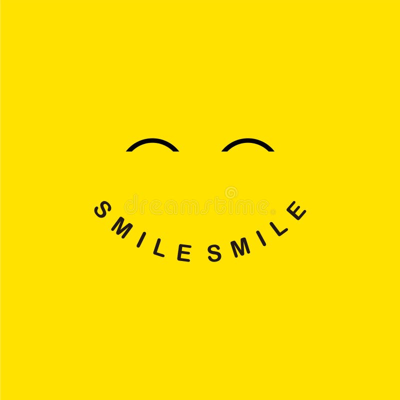 Smile Vector Template Design Illustration Stock Illustration ...