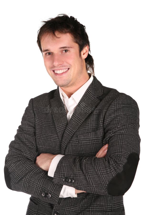 Smile man stock image. Image of cheerful, happy, chequered - 3821487