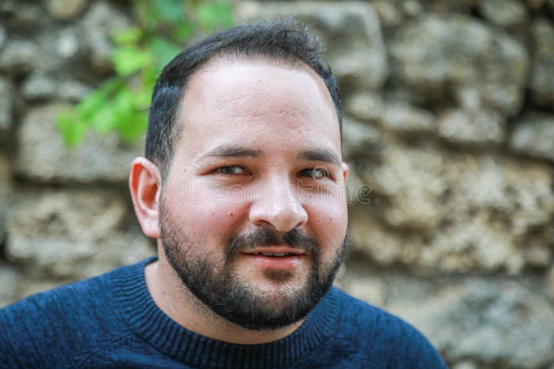 Smile of a Man in Positive Agreement Stock Photo - Image of portrait ...