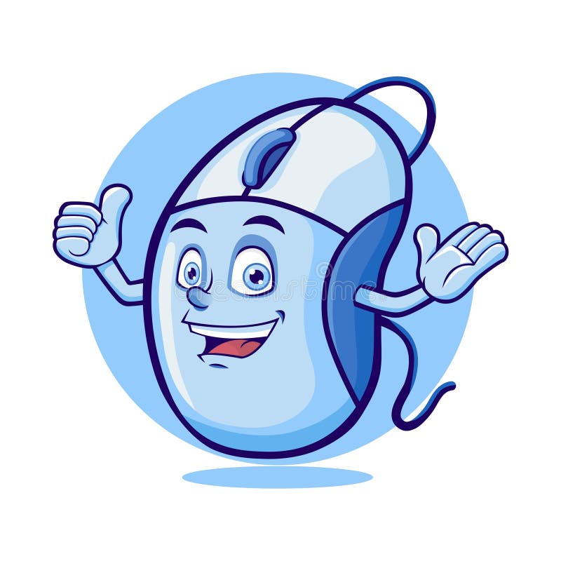 Smile Mouse Mascot Vector Design Stock Illustration - Illustration of ...