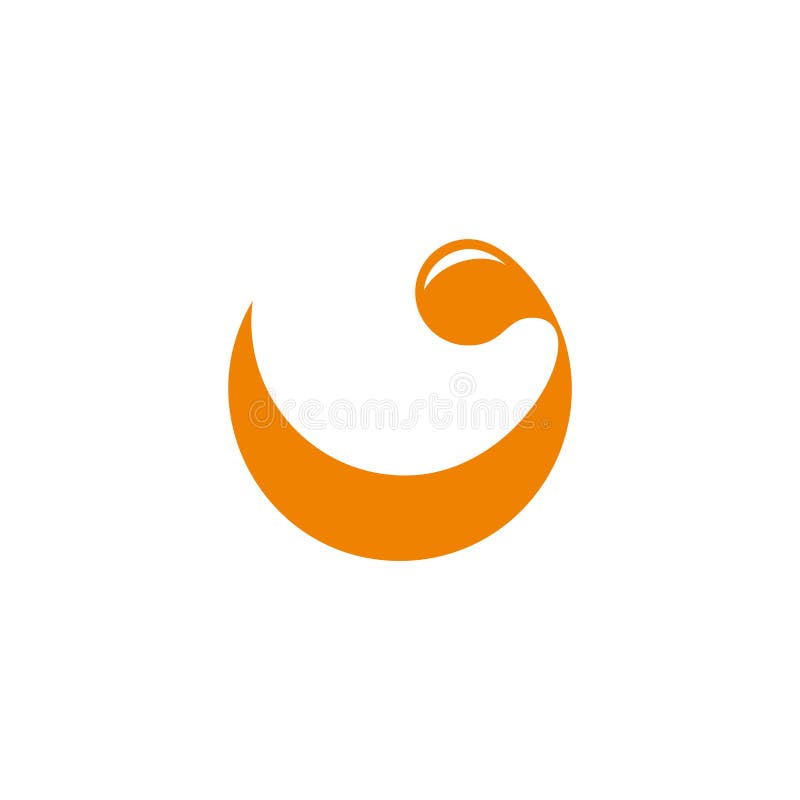 Smile Orange Juice Water Simple Logo Vector Stock Vector - Illustration ...