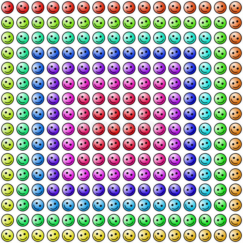 Smile Pattern stock vector. Illustration of circle, sequence - 6156287