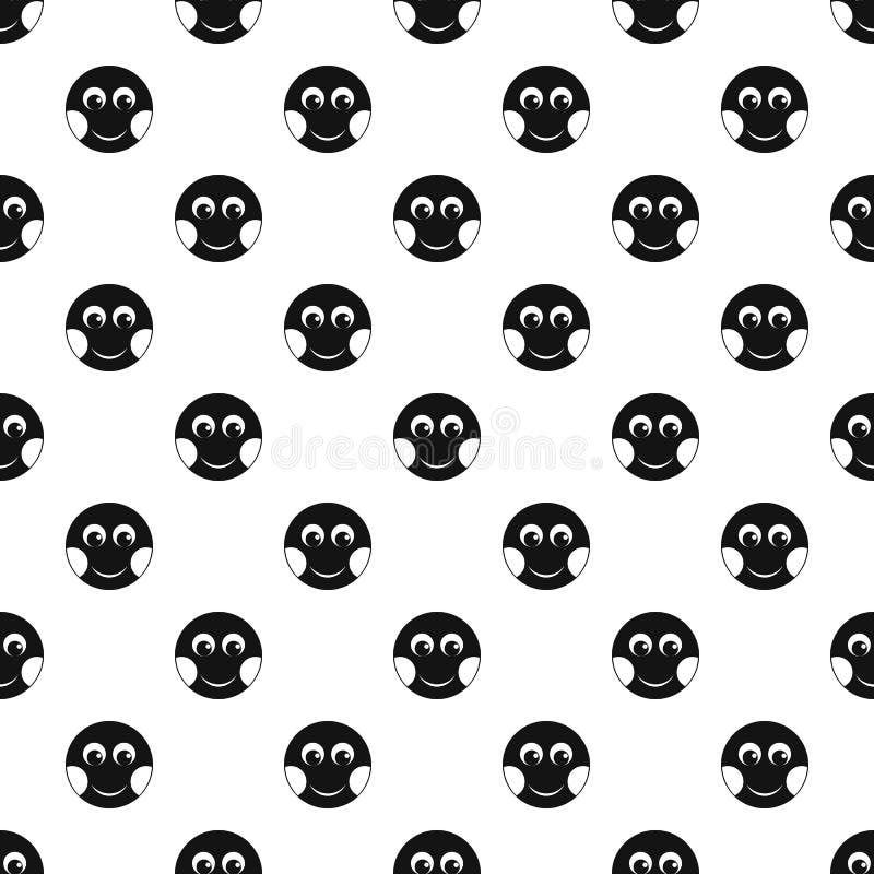 Smile Pattern Vector Seamless Stock Vector - Illustration of expression ...