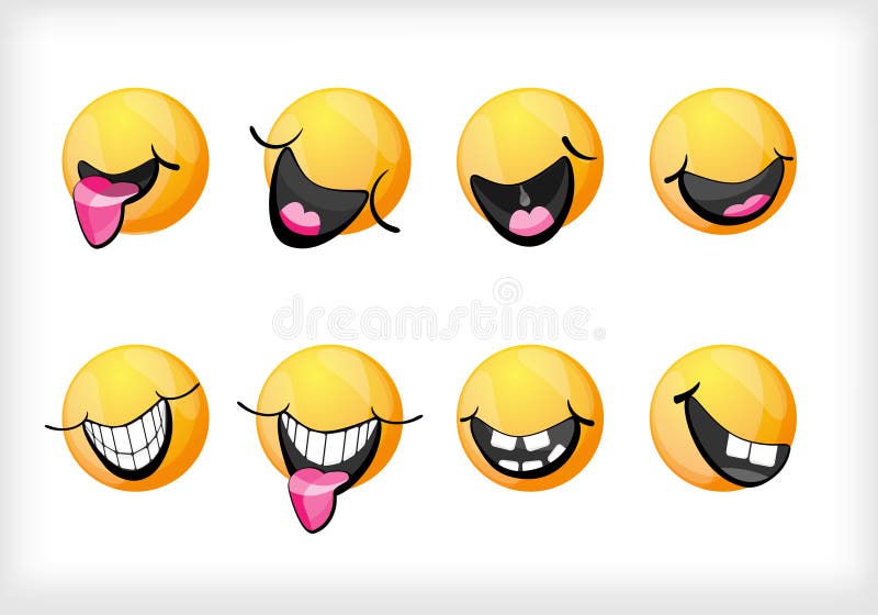 Set of smiles stock photo. Image of gladness, collection - 45255494