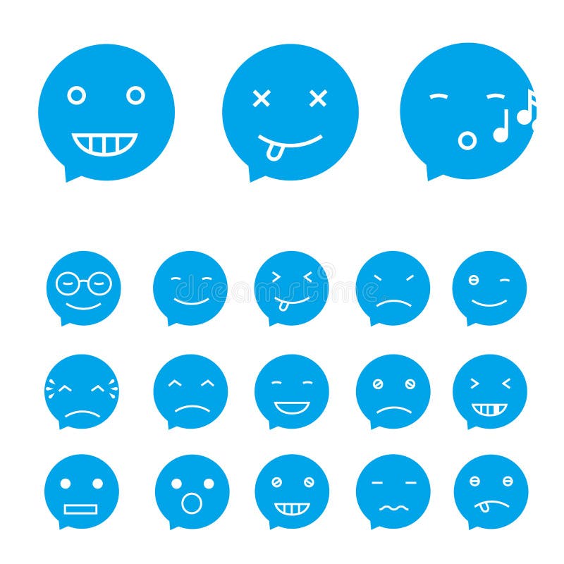 Smile set, vector stock vector. Illustration of humor - 210603059