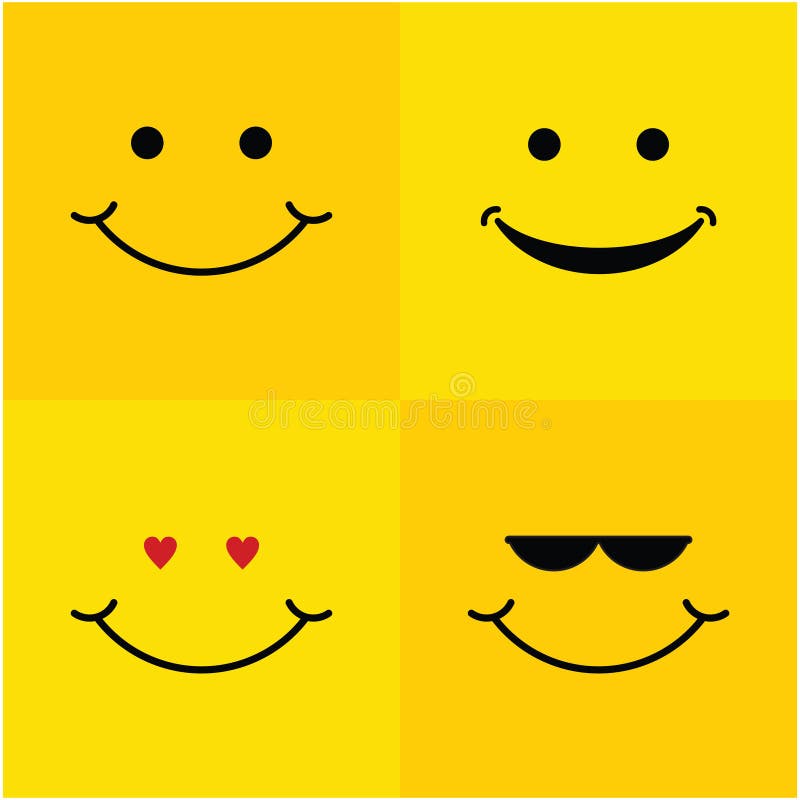 Smile Set Vector Template Design Illustration Stock Vector ...