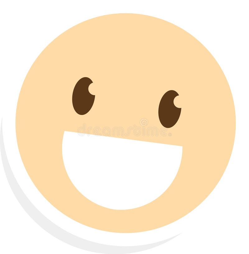 Smile Shape Paper Sticker stock vector. Illustration of sale - 365072598