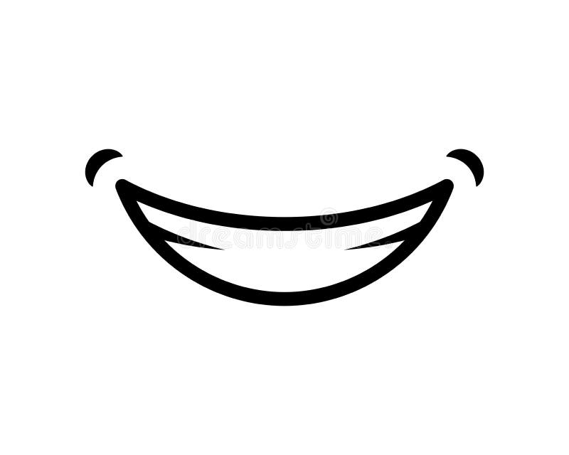 Smile Simple Icon Vector Template Design . Smile Icon Isolated on White ...