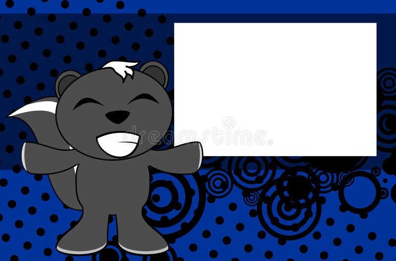 Crying Skunk Cartoon Expressions Set Stock Vector - Illustration of ...