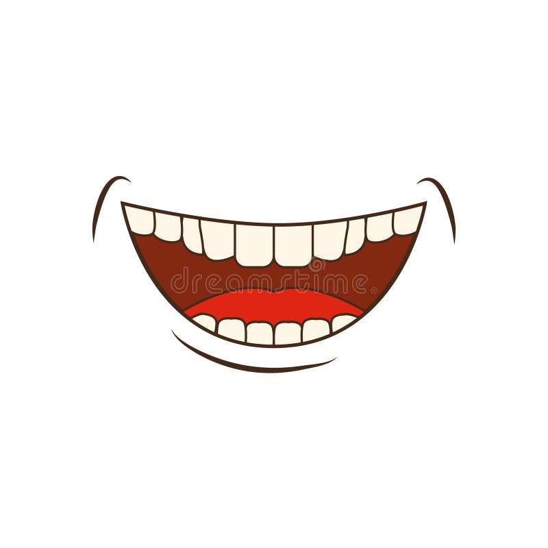 Smile. Smiling Mouth, Vector Illustration Stock Illustration ...