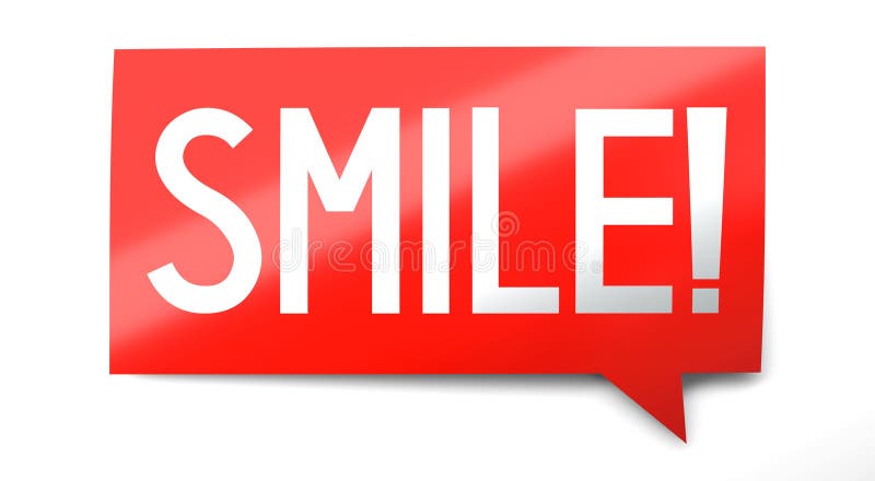 Smile - speach bubble stock illustration. Illustration of smirk - 349109796