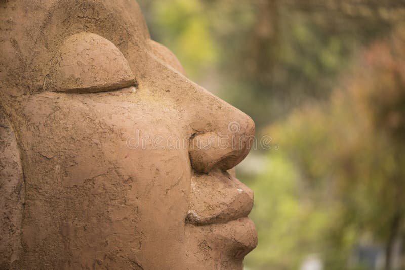 Smile statue stock image. Image of reap, ancient, head - 46626755