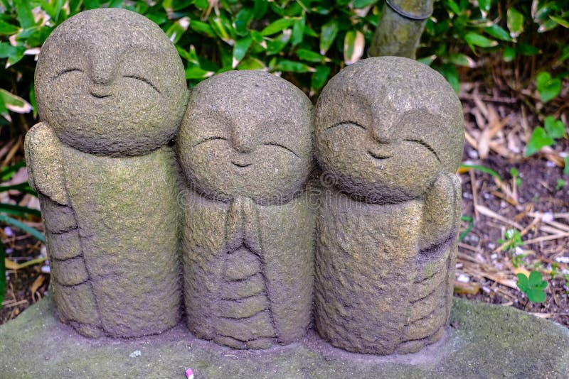Smile Statue in Kamakura, Japan Stock Photo - Image of temple, kamakura ...