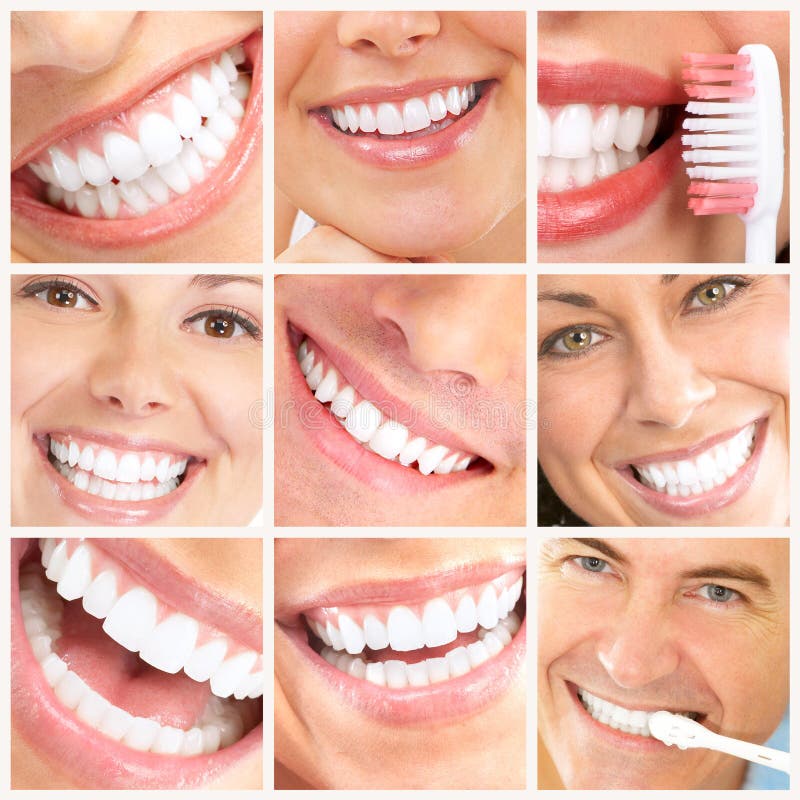 People teeth collage. stock photo. Image of human, background - 35582016
