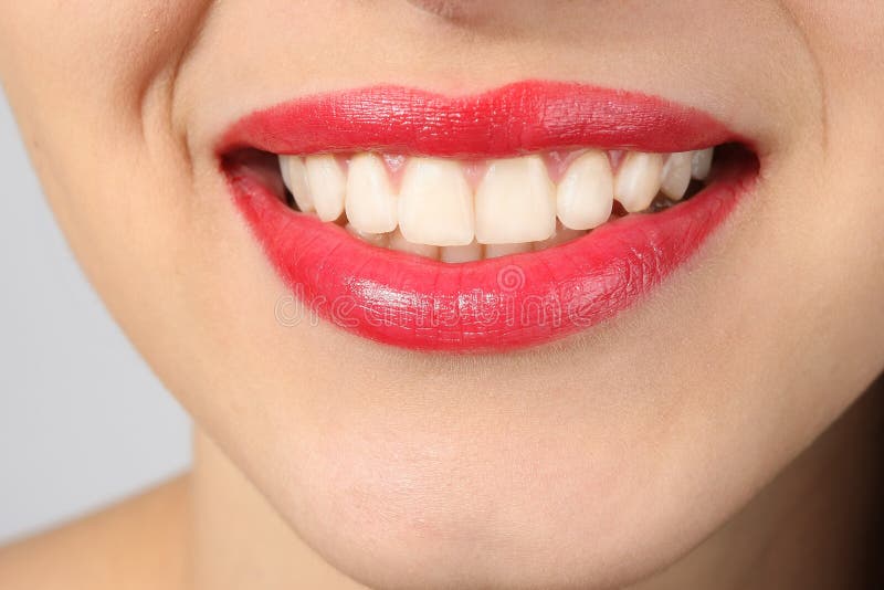 Smile with teeth stock photo. Image of face, cosmetics - 35473784