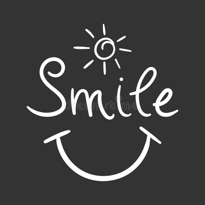 Big Smile with Text To Celebrate International Day of Happiness, Vector ...