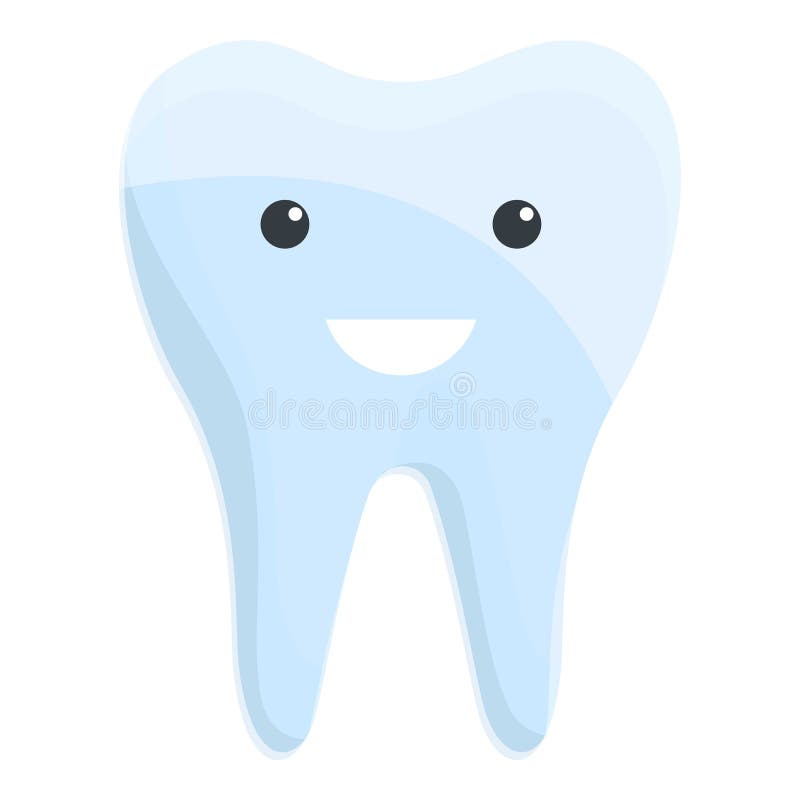 Smile Tooth Icon, Cartoon Style Stock Vector - Illustration of dentist ...