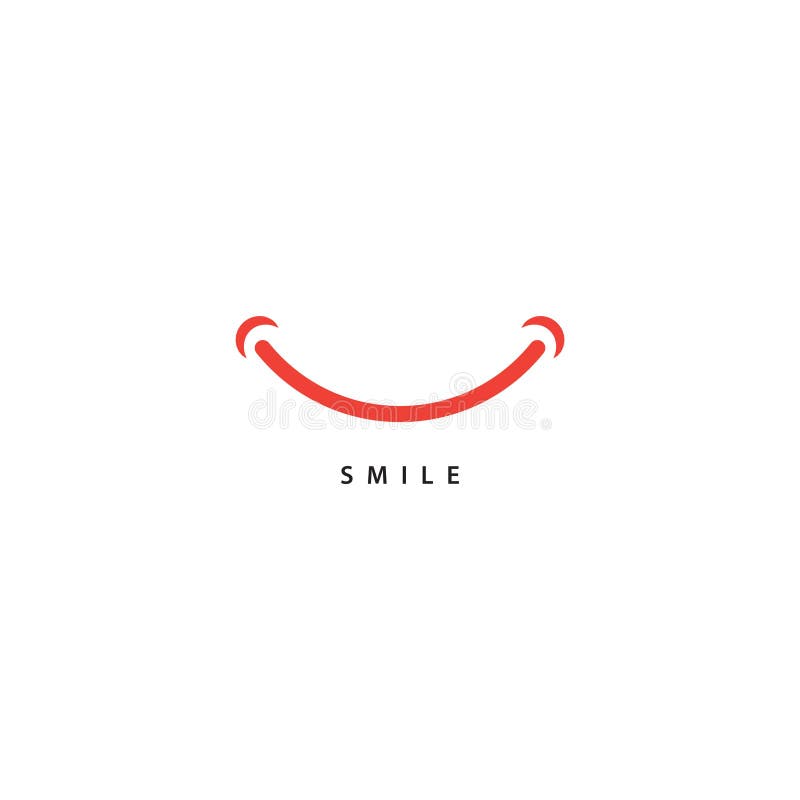 Smile Vector Template Design Illustration Stock Vector - Illustration ...