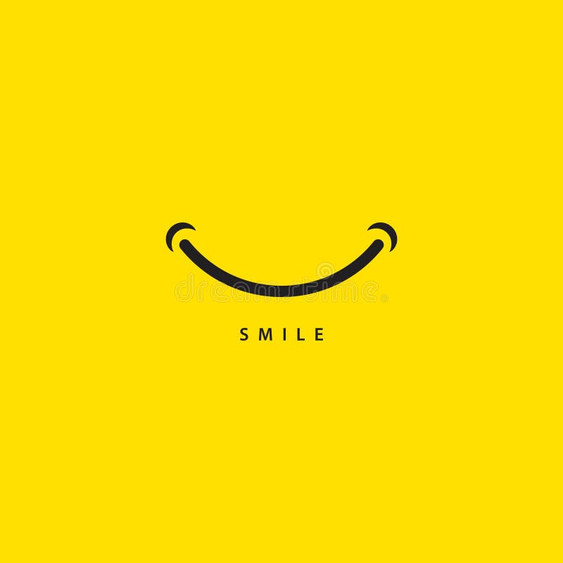 Smile Vector Template Design Illustration Stock Vector - Illustration ...