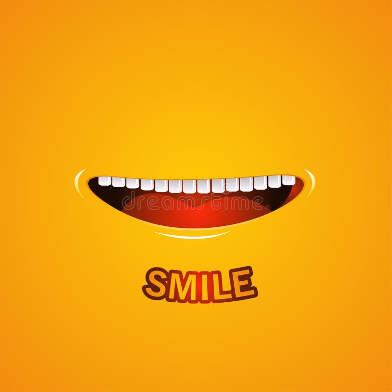 Smile Vector for Greeting Banner Print and Celebrate Moment Stock ...