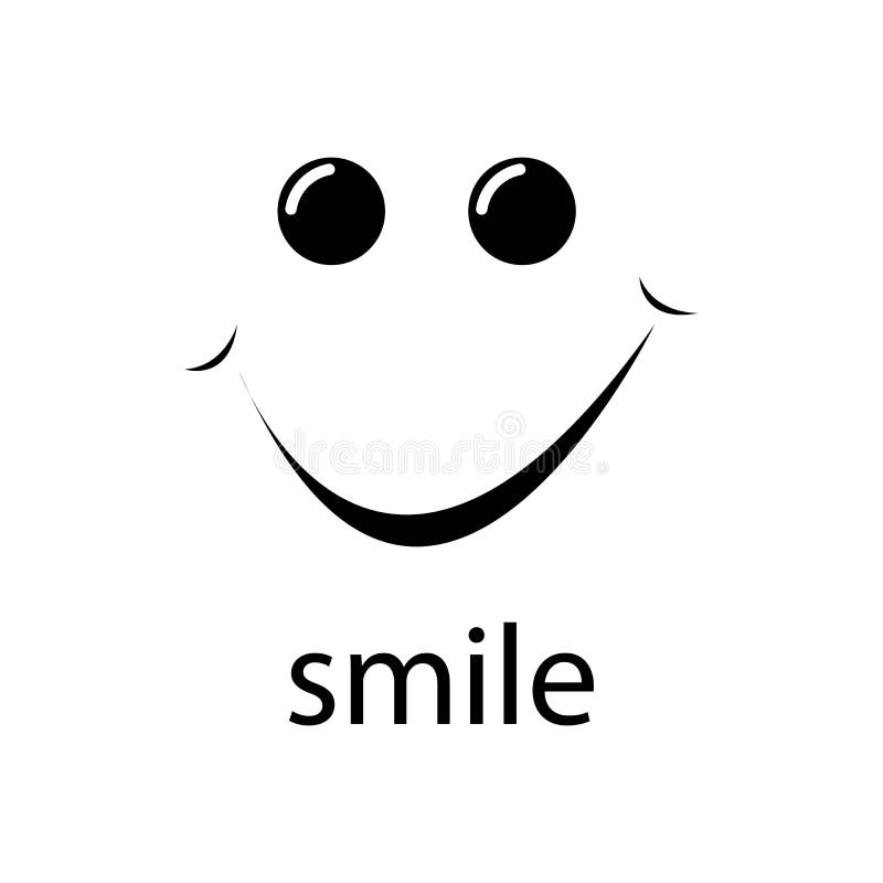Smile typography logo. stock vector. Illustration of message - 106718116