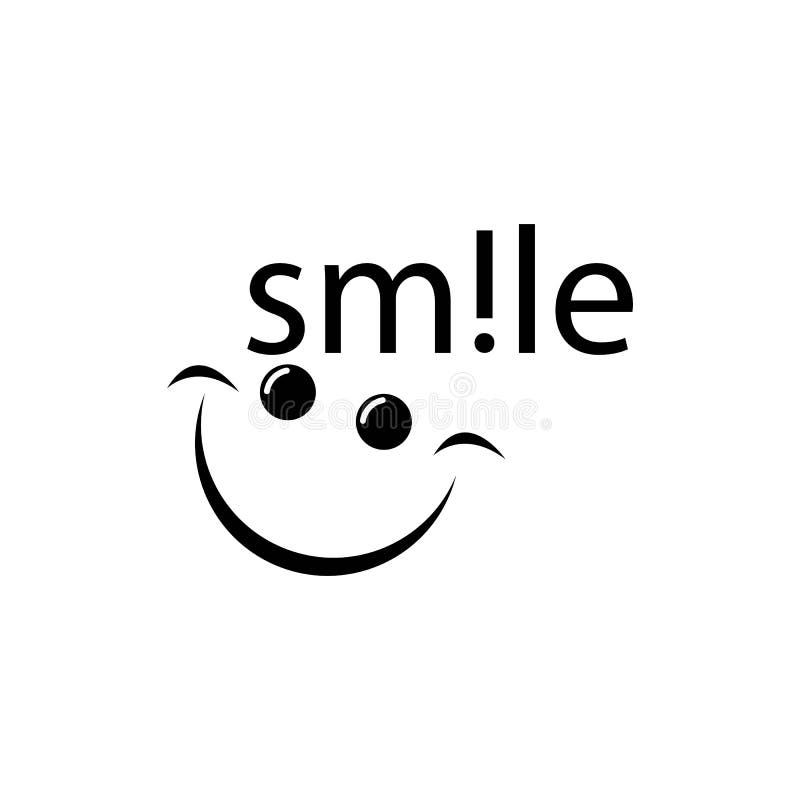 Smile stock vector. Illustration of simple, graphic - 208451014