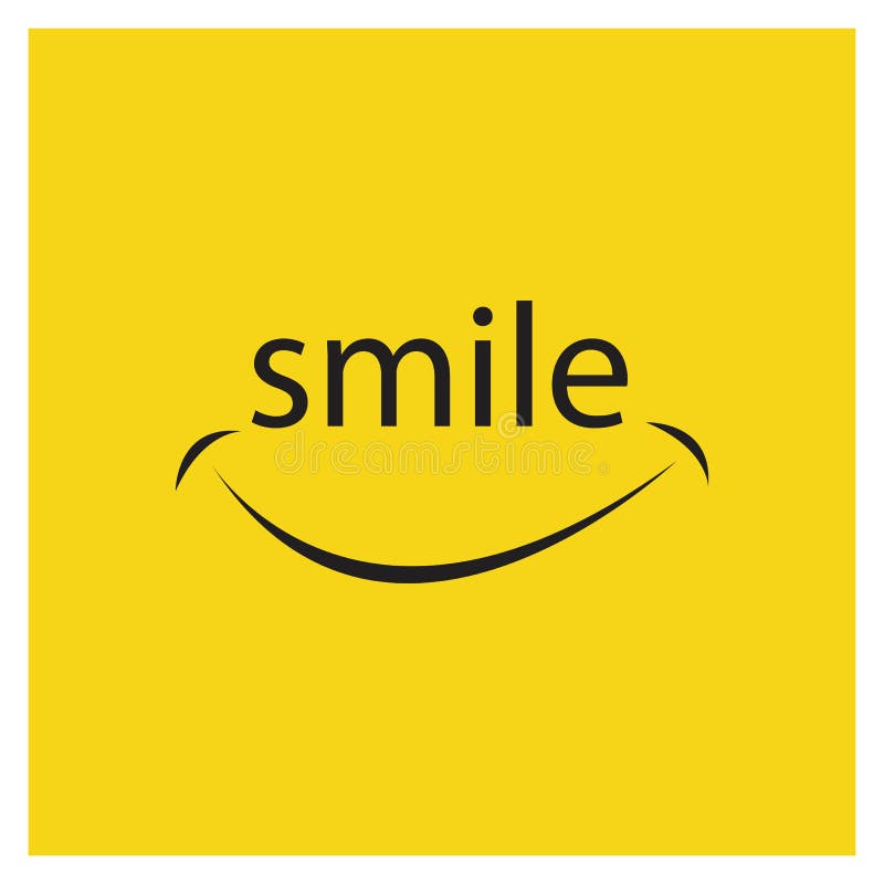 Smile Vector Image Logo and Symbol Stock Illustration - Illustration of ...