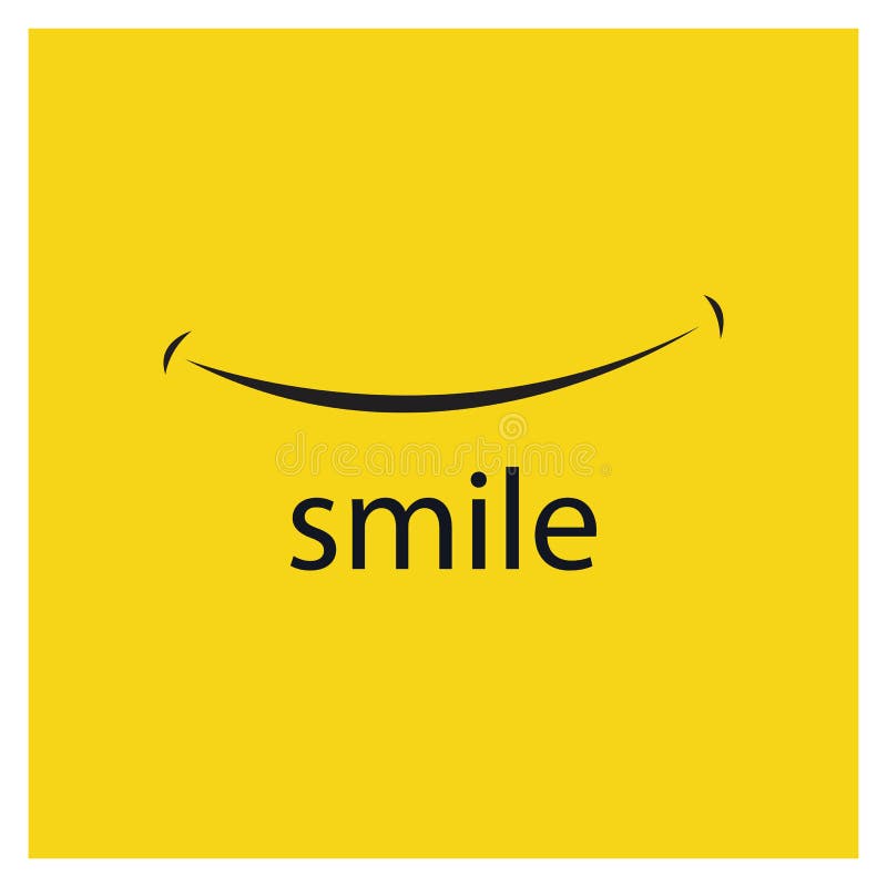 Smile Vector Image Logo and Symbol Stock Illustration - Illustration of ...