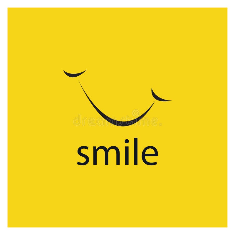 Smile Vector Image Logo and Symbol Stock Illustration - Illustration of ...