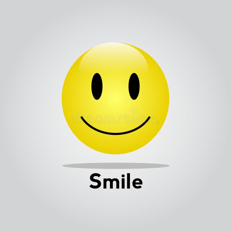Smile Vector Template Design Illustration Stock Vector - Illustration ...