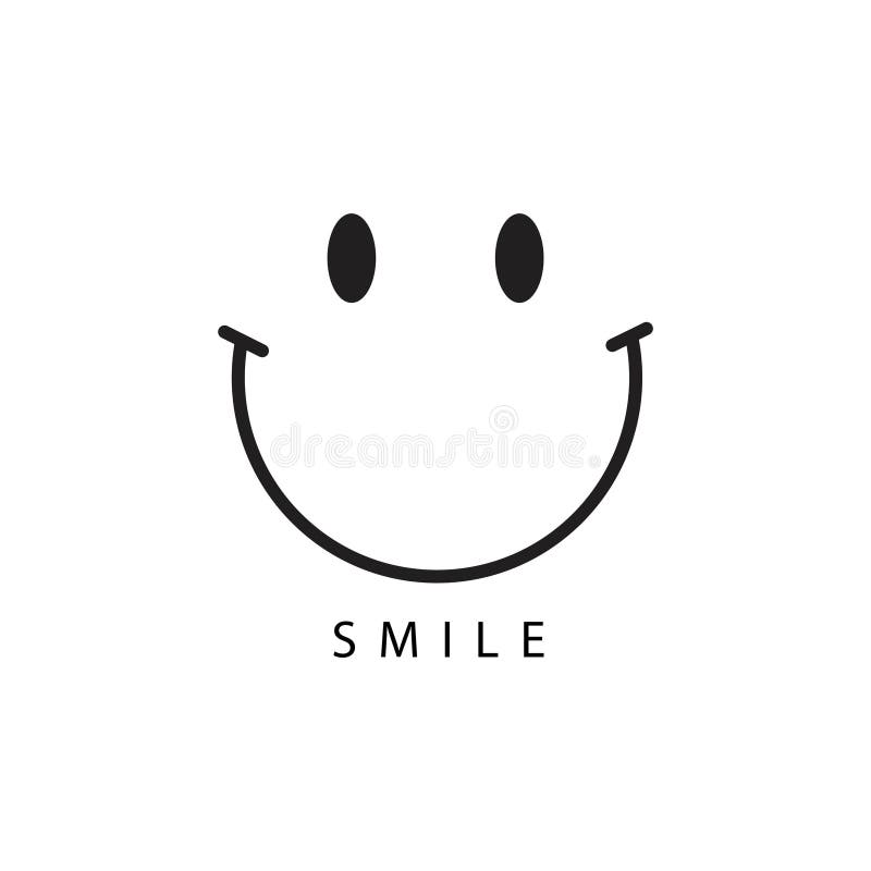 Smile Vector Template Design Illustration Stock Vector - Illustration ...