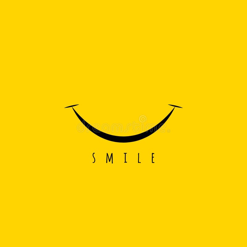 Smile Vector Template Design Illustration Stock Vector - Illustration ...