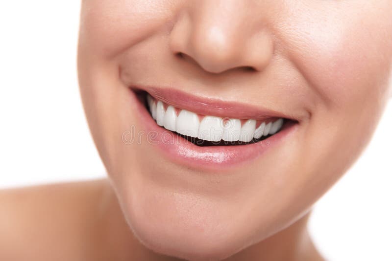 Smile with White Healthy Teeth. Stock Photo - Image of beauty, mouth ...