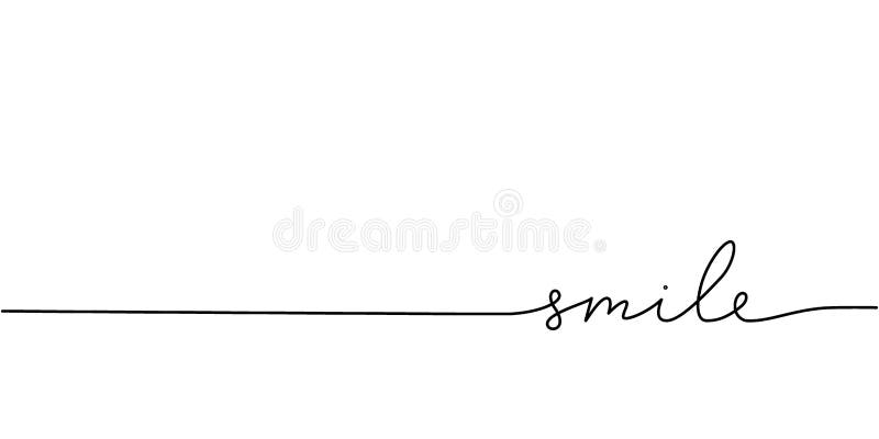 Continuous Line Drawing Smile Stock Illustrations – 1,648 Continuous ...