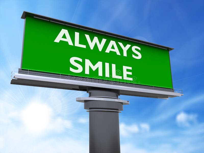 Always smile stock illustration. Illustration of happiness - 116249657