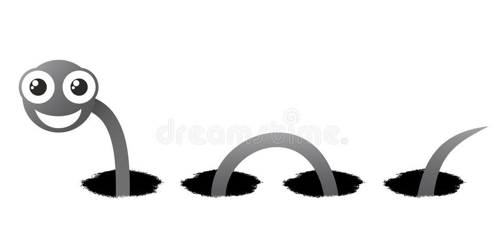 Smile worm stock vector. Illustration of puppet, hand - 24667351