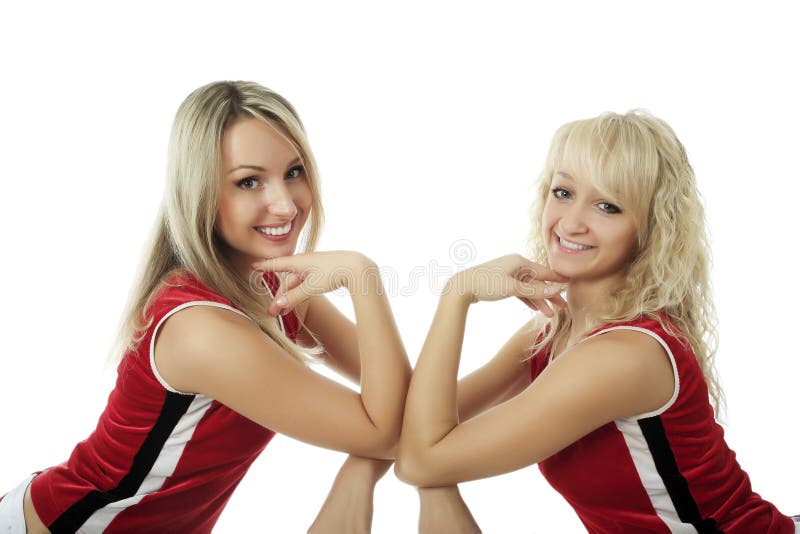 Smileleader stock image. Image of cheer, cheerleading - 7445355