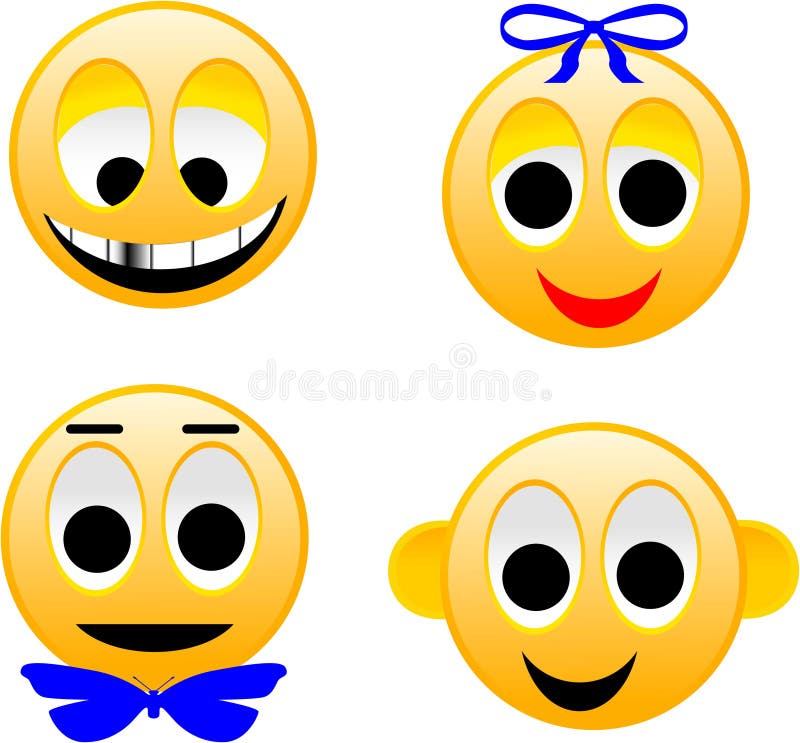 Fingerprint Cartoon Faces stock illustration. Illustration of graphics ...