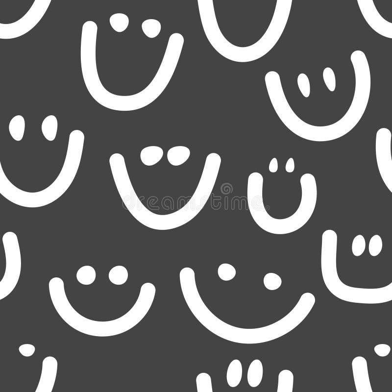 Smiles, April Fools Day Seamless Pattern Stock Vector - Illustration of ...