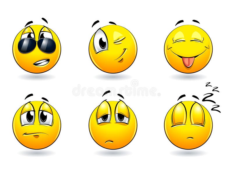 Fingerprint Cartoon Faces stock illustration. Illustration of graphics ...
