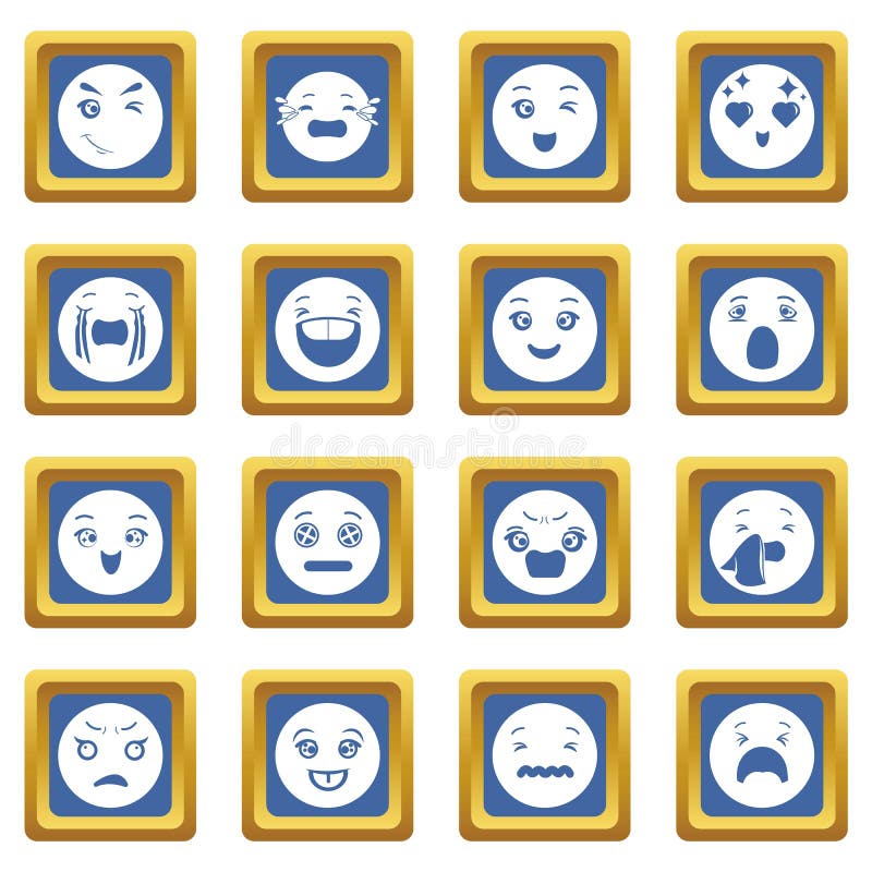 Smiles Icons Set, Cartoon Style Stock Vector - Illustration of ...