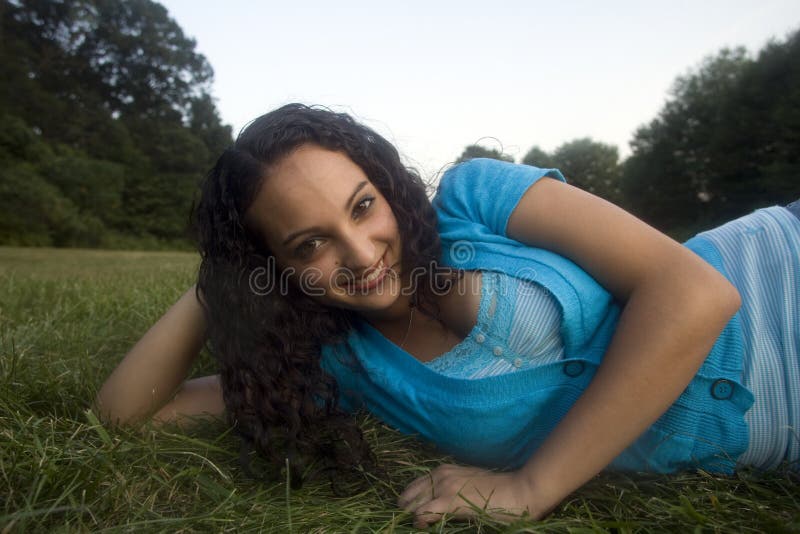 She smiles at me stock image. Image of enjoy, smile, women - 15528863