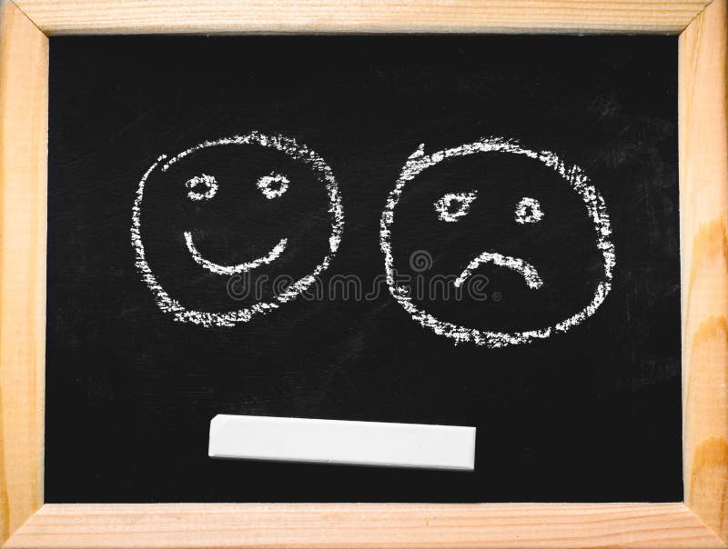 Smiles Painted on a Chalkboard Stock Image - Image of drawing ...