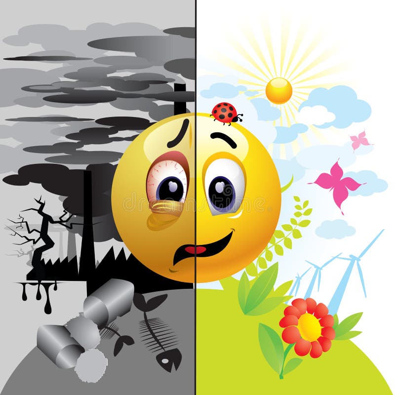 Environmental pollution stock vector. Illustration of nature - 31724966