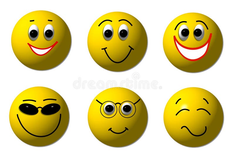 Smiley 3D illustration stock. Illustration du yeux, rire - 8759913